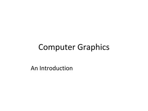 Introduction Graphics Ppt