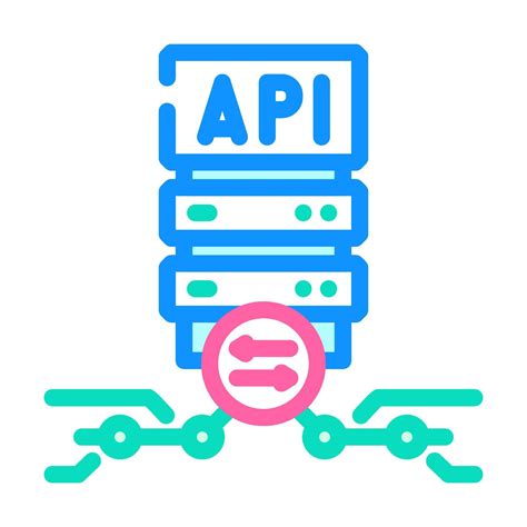 Api Connection Color Icon Illustration 54189935 Vector Art At Vecteezy