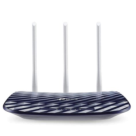 TP LINK AC750 Wireless Dual Band Wi Fi Router Blue White ARCHERC20 The Home Depot