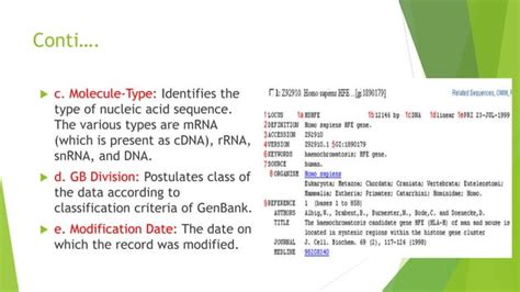 Database In Bioinformatics Pptx