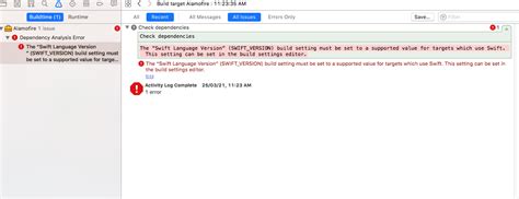 Ios Get Error While Install Alamofire Pod In Swift Project Stack Overflow