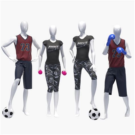 Maniqui Deporte Set 2 Modelo 3d 79 Max Fbx Obj Free3d