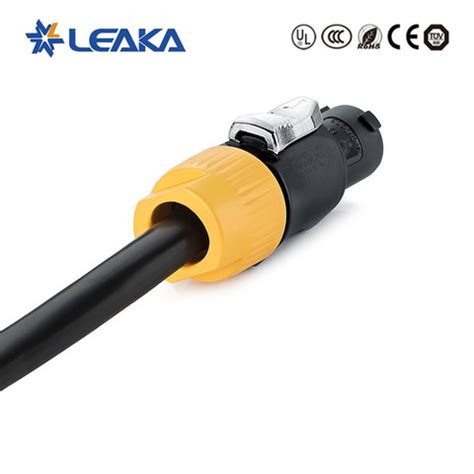 Buy Bulkhead El Electrical Connector Male Female Plug Pin Speaker Powercon Connector Cable
