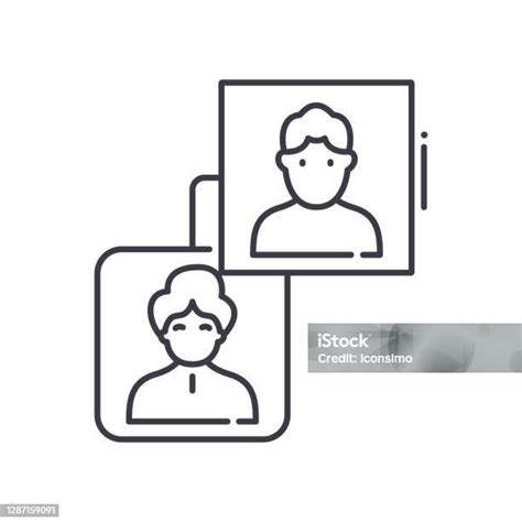 일치하는 아이콘 선형 격리 된 그림 얇은 선 벡터 웹 디자인 기호 흰색 배경에 편집 가능한 스트로크와 개요 개념 기호 개념에 대한 스톡 벡터 아트 및 기타 이미지 Istock