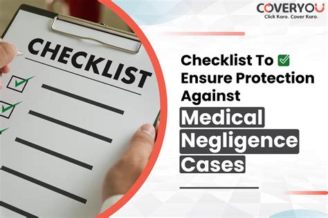 Checklist To Ensure Protection Against Medical Negligence Cases