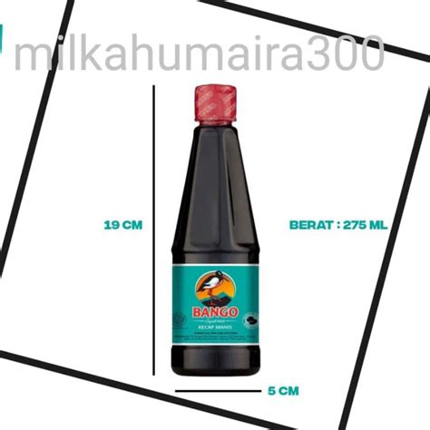 Jual Kecap Bango Botol Tanggung 275 Ml Kecap Kental Manis Bango Botol