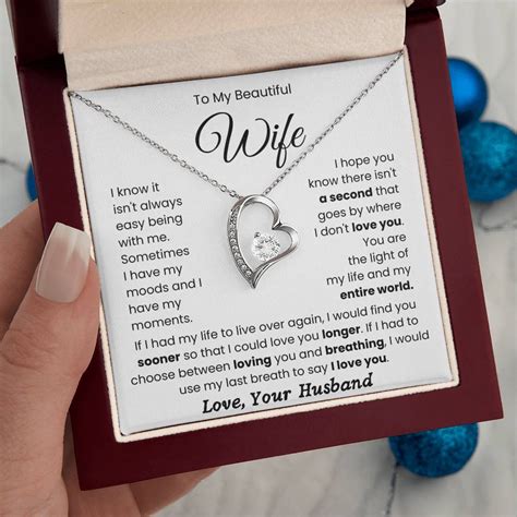 Beautiful Necklace T For My Beautiful Wife Au Luxoz