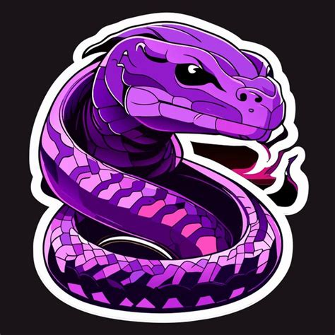 Premium Vector Amethystine Python Scrub Python Sticker