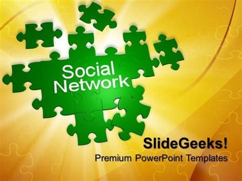 Social Networking Puzzle PowerPoint Templates And PowerPoint Themes 0912