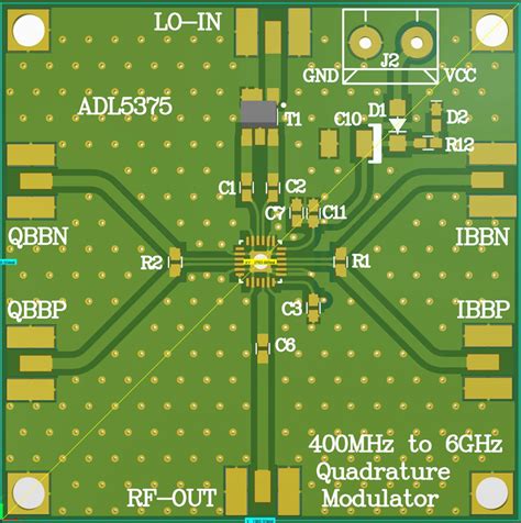 Adl5375 High Performance Iq Modulator Module 400mhz To 6ghz Quadrature Modulator With Lo 6g