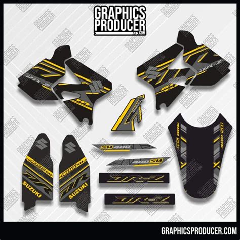 Suzuki Drz 400 Sm Graphics Custom Kit 2017 Model Black Edition Graphics Producer