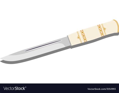Knife Brass Royalty Free Vector Image Vectorstock