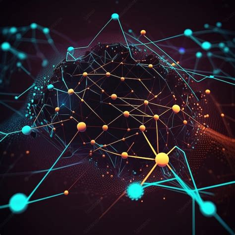 Premium Ai Image Abstract Connected Dots And Lines