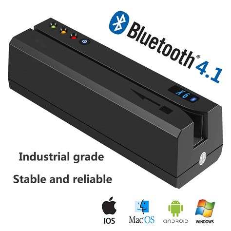 [update Version] Bluetooth 4 1 X6 Pro 3 Tracks Vip Card Reader Writer