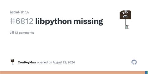 Libpython Missing · Issue 6812 · Astral Shuv · Github