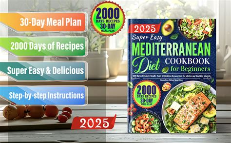Super Easy Mediterranean Diet Cookbook For Beginners 2000 Days Of