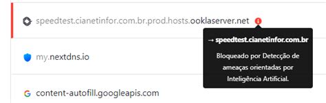 Improper Blocking In Speedtest Domain Bug Reports Nextdns Help Center