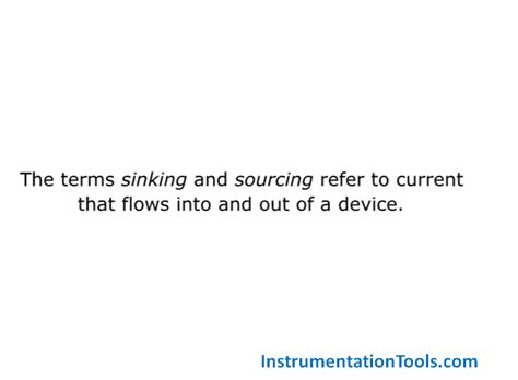 Plc Sinking And Sourcing Explanation Inst Tools