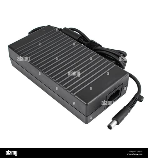 Laptop Power Adapter Isolated On White Background Stock Photo Alamy