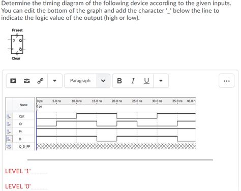 Solved Determine The Timing Diagram Of The Following Device Chegg
