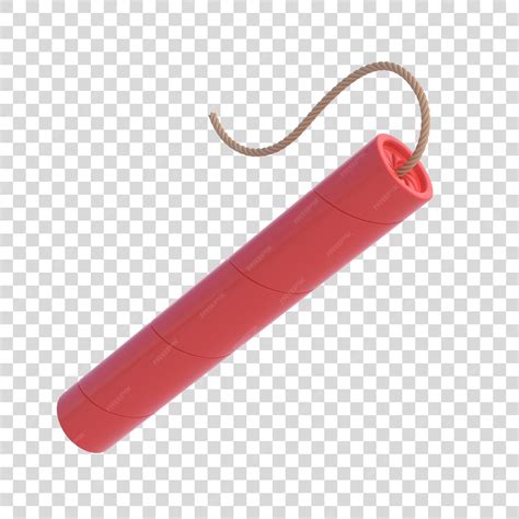Premium Psd Red Dynamite Sticks Tnt With Wick Isolated On White Background Explosive Supplies