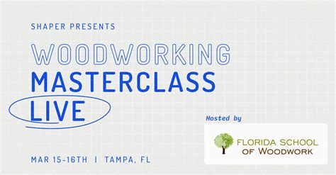 Woodworking Masterclass Live