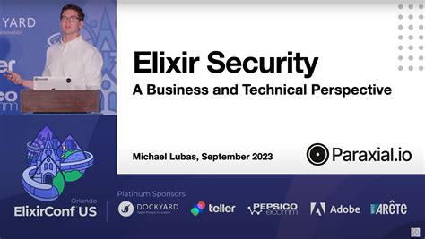 Elixir Security A Business And Technical Perspective