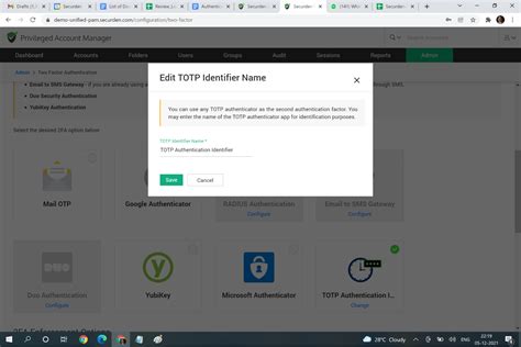 How To Configure Two Factor Authentication 2fa In Pam Securden