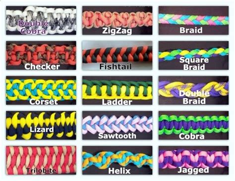 Paracord Weaves Custom Made Paracord Items Paracord Weaves Paracord Braids Paracord Knots