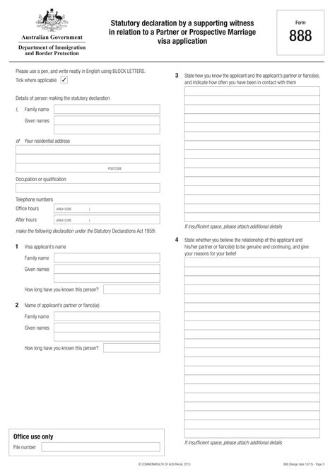 22 Printable Statutory Declaration Form Immigration T