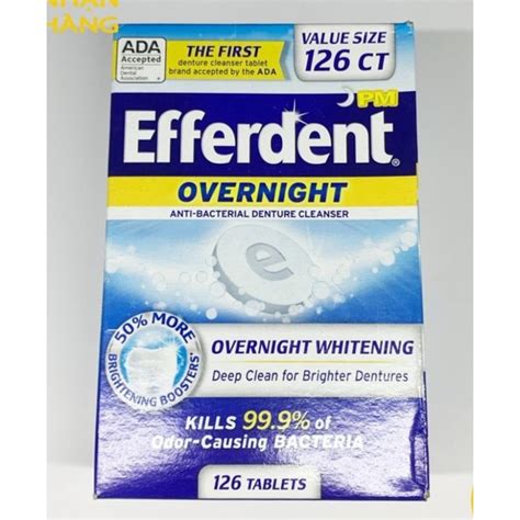 Vi 4 Efferdent Polident Denture Soaking Effervescent Tablets For