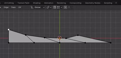 How Would I Align These Vertexes Into A Straight Line Like This I Know