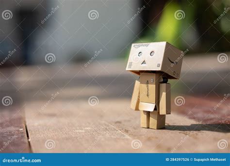 Small Wooden Toy Robot Danbo Lonely Isolated Alone Sad Character Wood