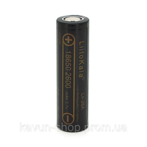 Аккумулятор 18650 Li-Ion LiitoKala Lii-26A, 2600mAh (2450-2650mAh), 3 ...