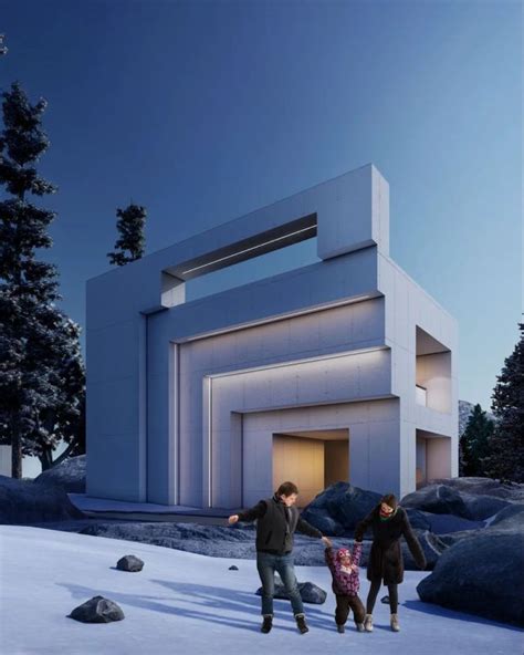 Architecture Exterior Building Minimalist Architizer Archdaily Arch Visualization
