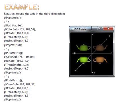 Solved Example Rotation Around The Axis In The Third