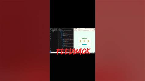Feedback Using Html Css Javascript Whatsapp Status Shortvideo Coding Whatsappstatus Shorts