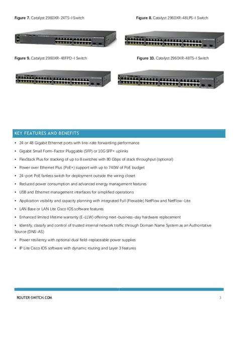 Cisco Catalyst 2960 Xr Series Switches Datasheet