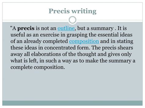 Ppt Precis Writing Powerpoint Presentation Free Download Id 2095285