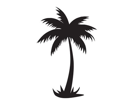 Palm Tree Svg Palm Tree Vector File Silhouette Palm Tree Eps Palm