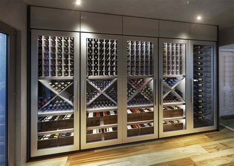 Custom Home Wine Room Display
