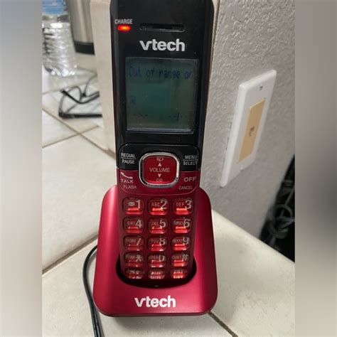 Other Vtech Cordless Phone System With Caller Id Call Waiting Red Poshmark