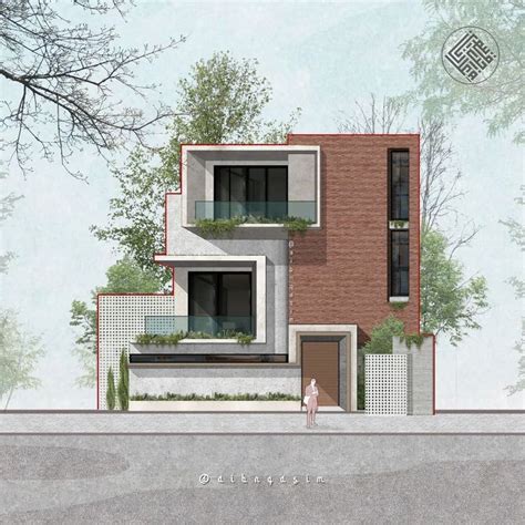 Pin By Ian HØlder On Casa Moradia Projeto Atelier I Facade Design Facade Architecture Design