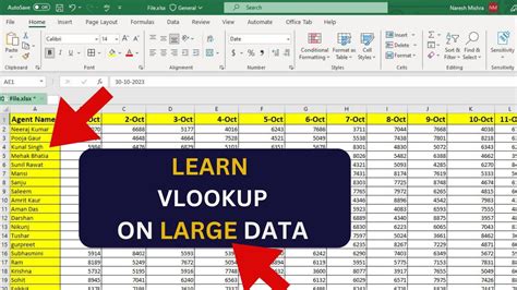 How To Apply Vlookup On Large Data In Excel In Hindi Youtube