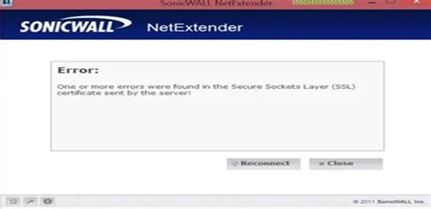 Learn About The Sonicwall Certificate Error