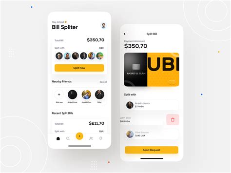 Bill Split App Ui Design By Uixamjad On Dribbble