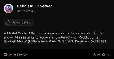 Reddit Mcp 服务器 Mcp Servers · Lobehub