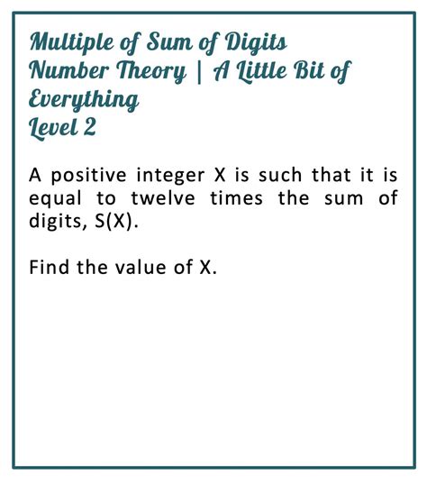 Multiple Of Sum Of Digits R Casualmath