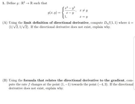Solved 1 Define G R2r Such That R3 Y Gr Y Y A Using