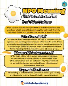Npo Meaning What Does This Acronym Stand For English Study Online